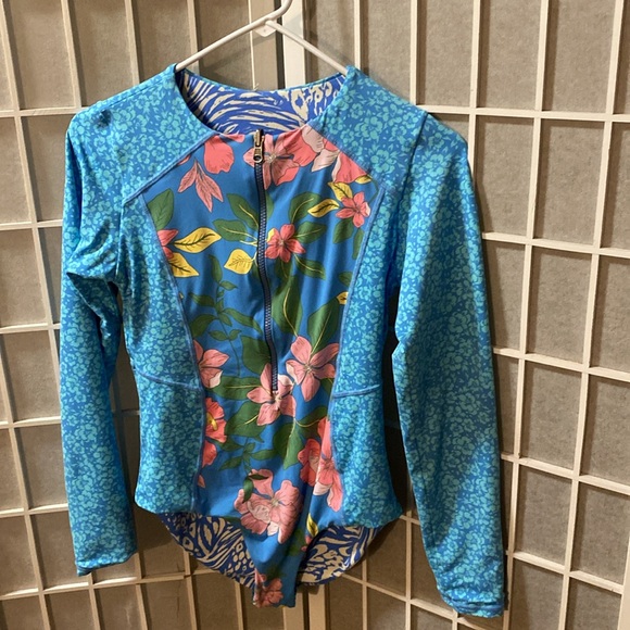 magii | Swim | New Magii Blue Pansy Triton One Piece Swimsuit | Poshmark